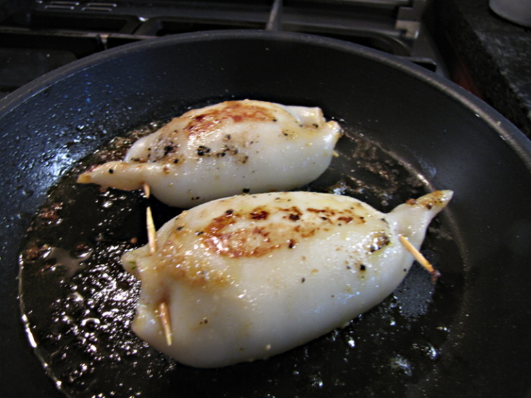 Portugese Date Night - Chorizo Stuffed Calamari and Beef Espetada - Eat ...